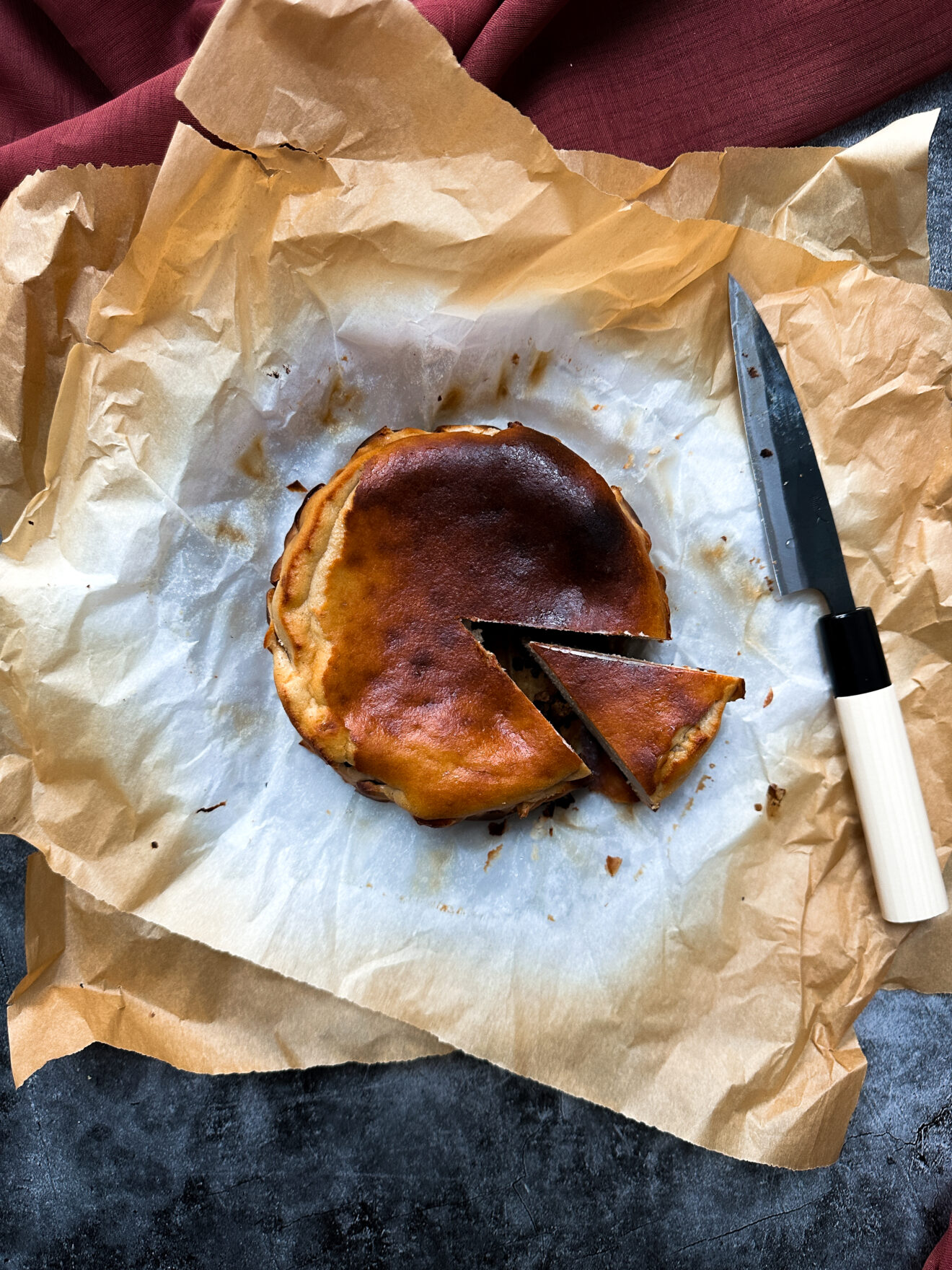 Hojicha (Roasted Green Tea) Burnt Basque Cheesecake: Inspired by My ...